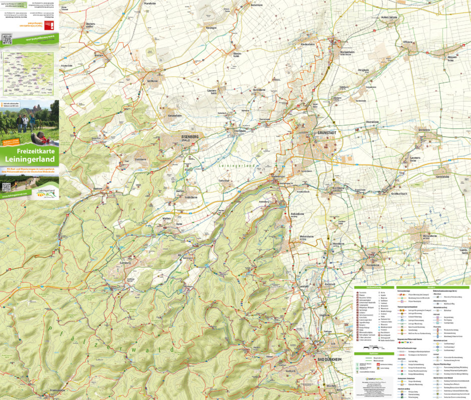 Touristische Karte erstellen lassen. Freizeitkarten für Ihre Region.